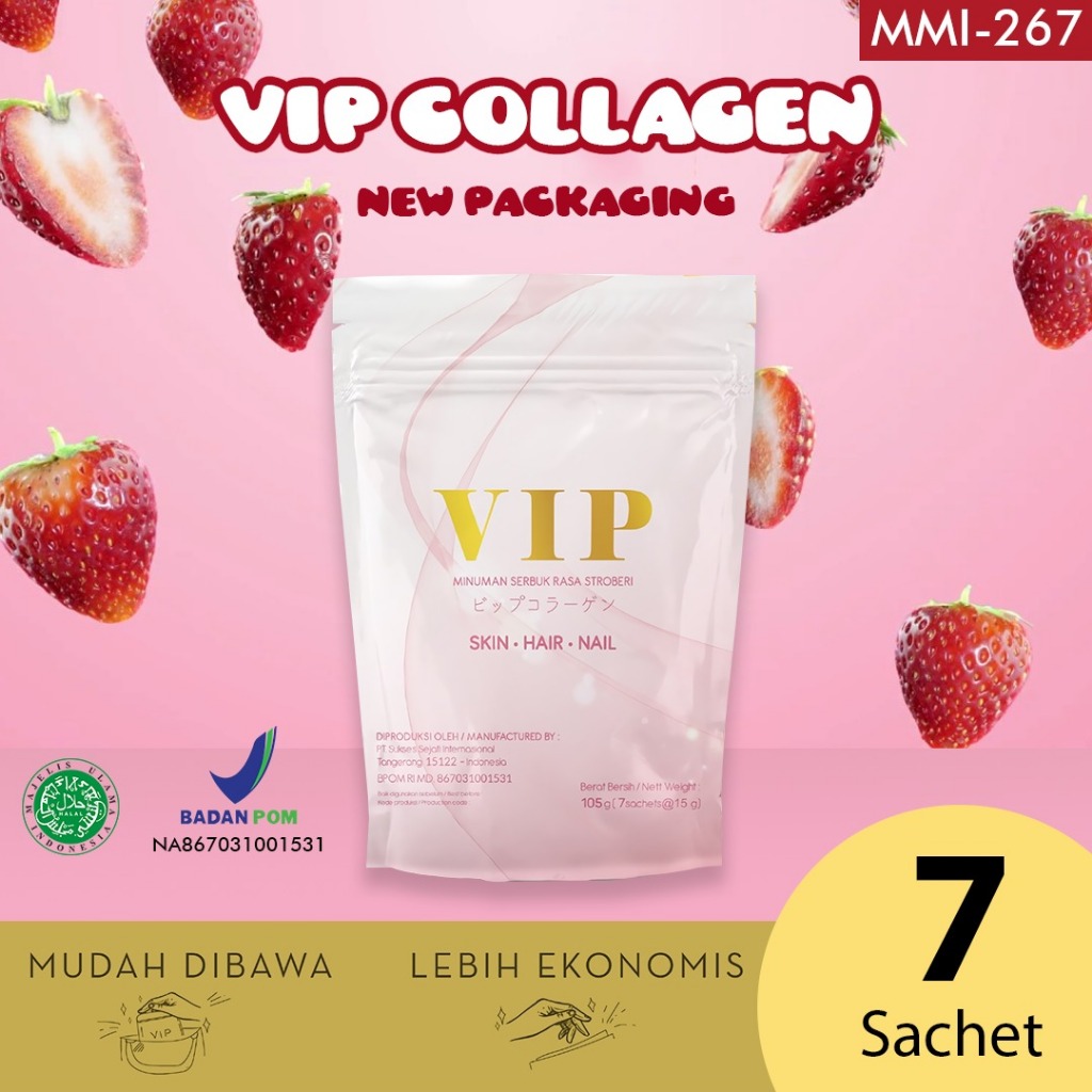 Jual VIP COLLAGEN drink pouch minuman kesehatan collagen (POUCH ...