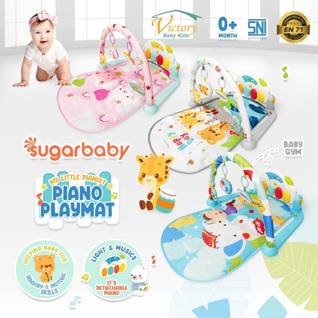 Jual Sugar Baby My Little Pianist Piano Playmat Baby Gym/Mainan gym ...