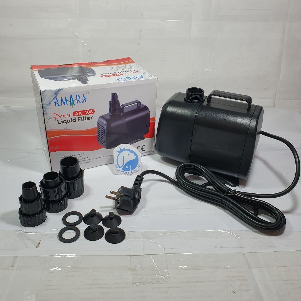 Jual AMARA AA 108 POWER HEAD POMPA AIR CELUP AQUARIUM HIDROPONIK ...