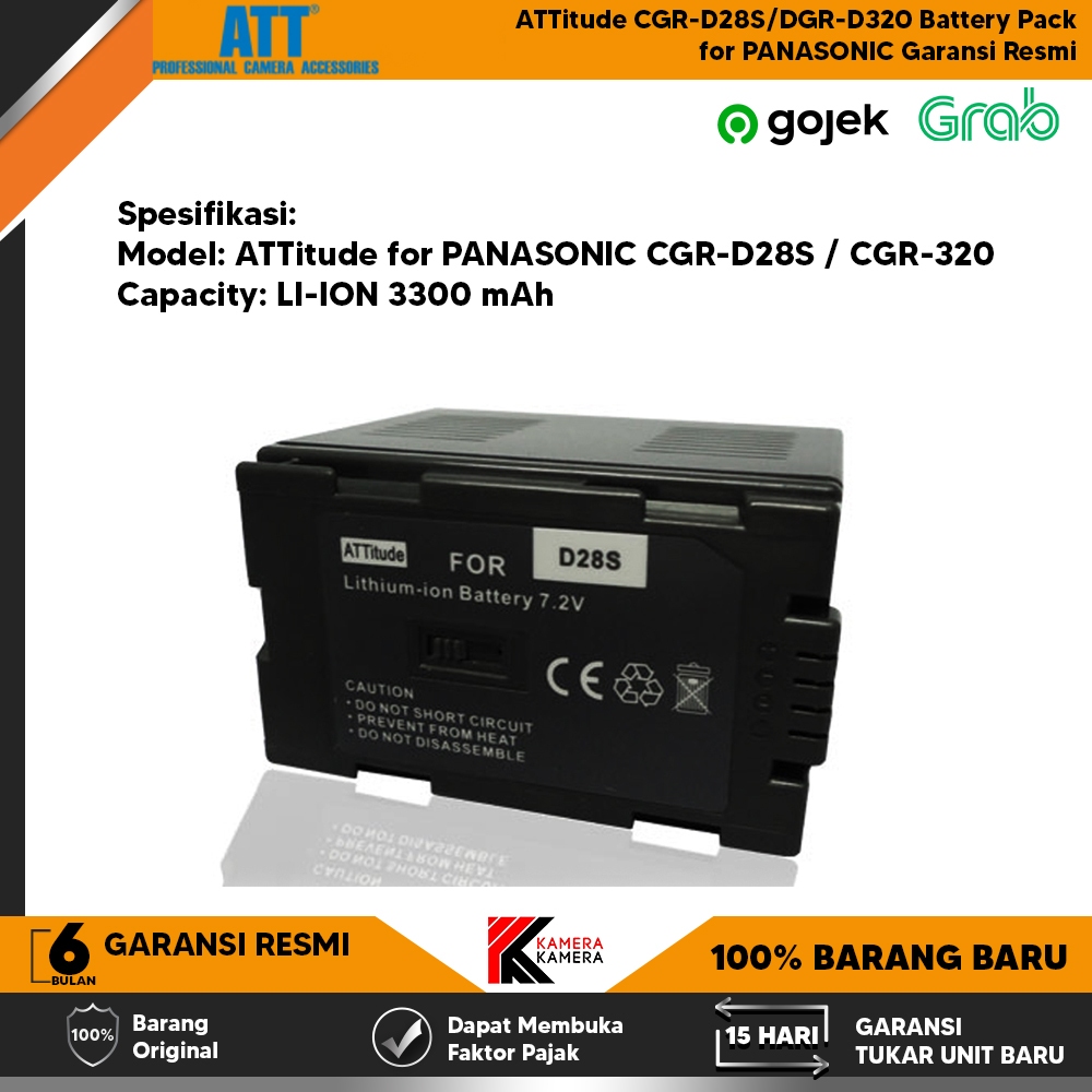 Jual ATTitude CGR-D28S/DGR-D320 Battery Pack for PANASONIC Garansi ...