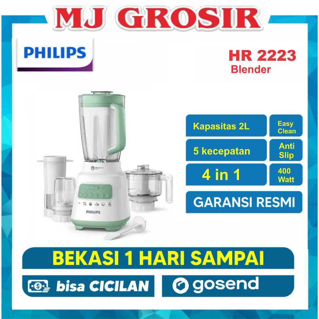 Jual BLENDER PHILIPS HR 2223 4 IN 1 SERBAGUNA | Shopee Indonesia