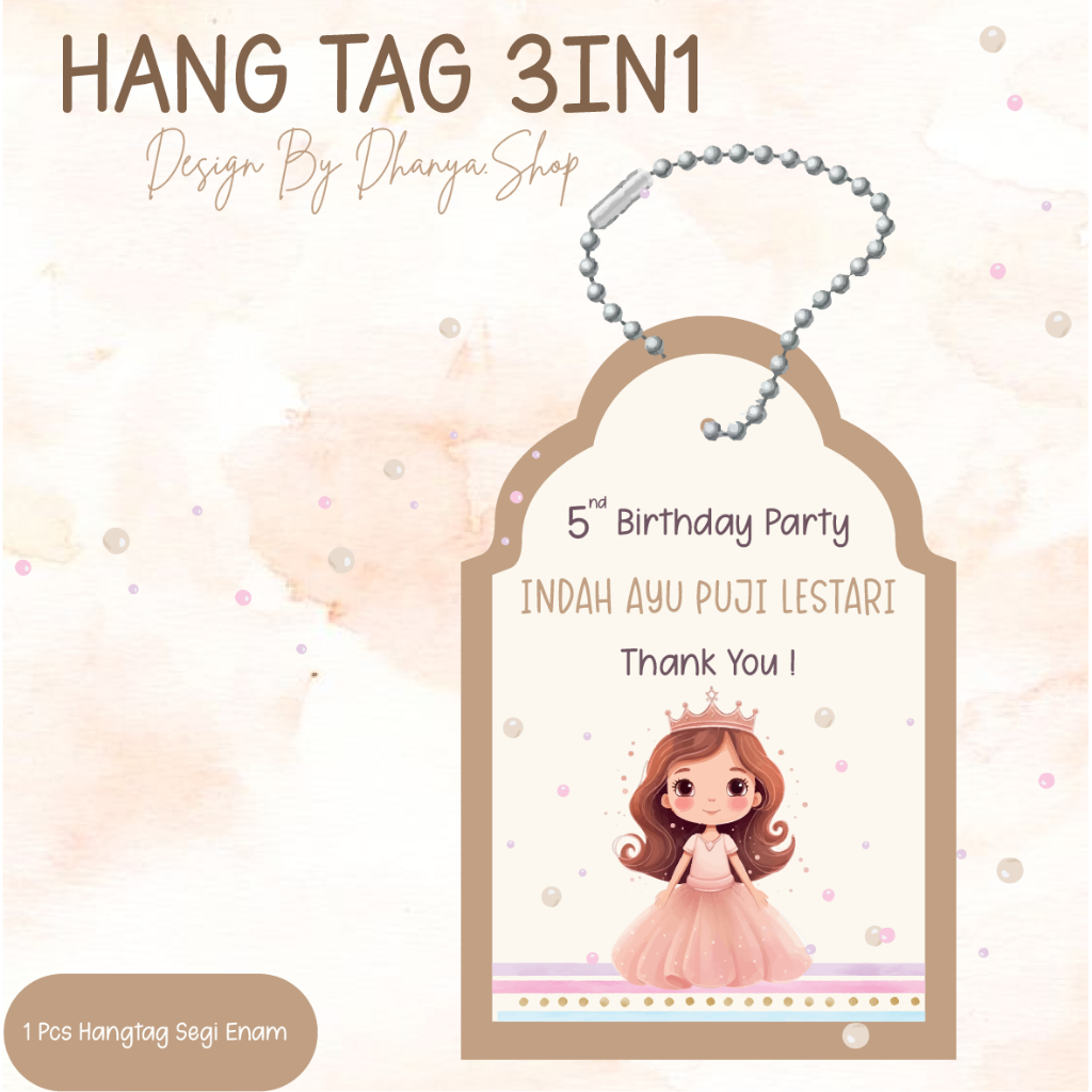 Jual Hangtag 3in1 / Hangtag Souvenir Hampers / Hang Tag Birthday Ulang ...