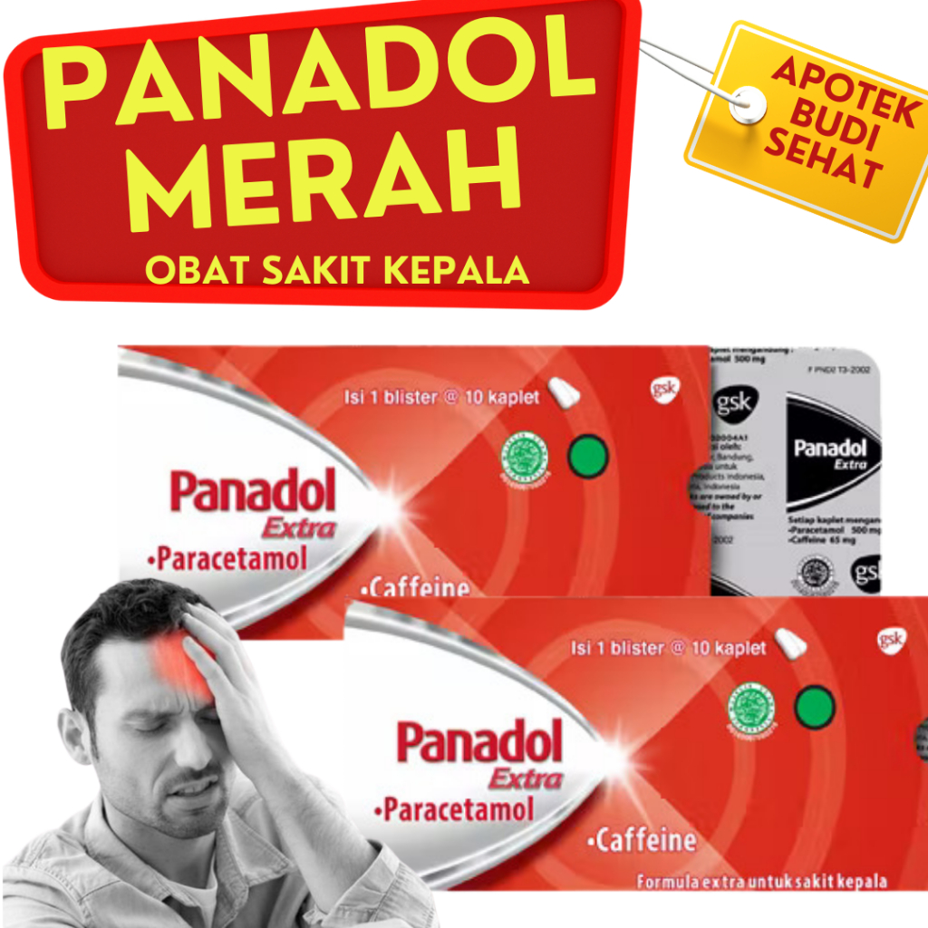 Jual Panadol Merah Panadol Ekstra Obat Pusing Obat Demam Obat Sakit ...