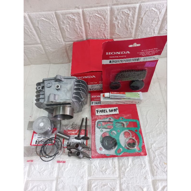 Jual Blok Seher Komplit + Klep Set + Platuk + Rantai Keteng Honda Revo Lama Supra Fit Lama New ...