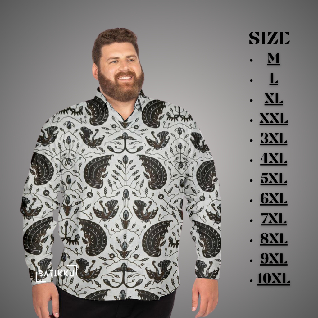 Jual BATIK JUMBO PRIA "Z"-M,L,XL,XXL,XXXL,XXXXL,XXXXXL-4L,5L,6L,7L-HINGGA PALING BESAR LD 140 CM ...