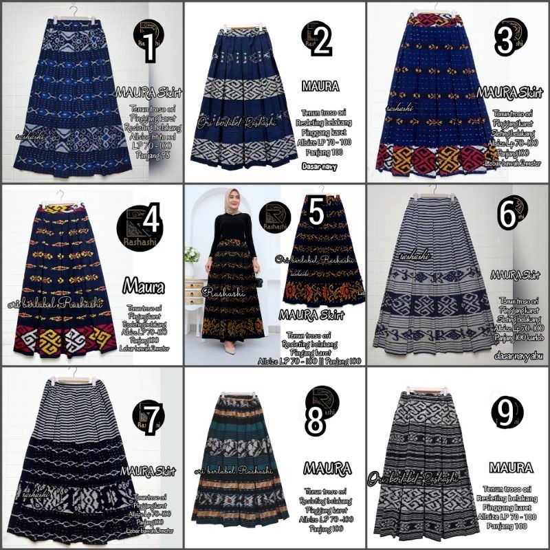 Jual MAURA Rok Tenun Troso Premium Rok panjang tenun Cantik Bawahan ...