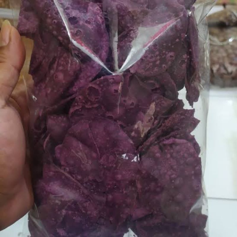 Jual Keripik ubi ungu oleh-oleh khas Sumatera Barat berat 225 gr | Shopee Indonesia