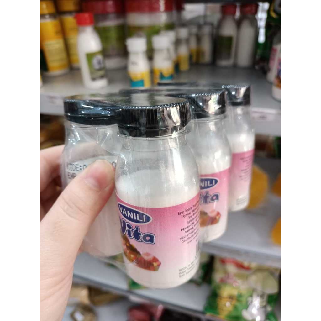 Jual VITA Vanili Bubuk BOTOL 50gr (1pak = 6pcs x 50gr) | Shopee Indonesia
