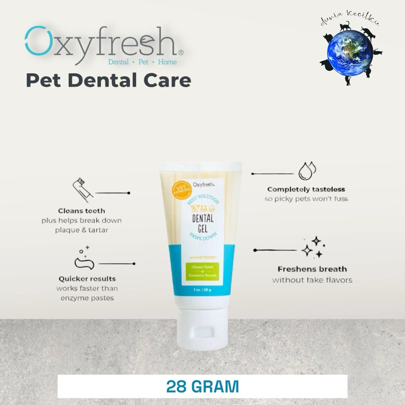 Jual Oxyfresh Pet Gel Dental Gel 28gr FRESHPACK (KEMASAN BARU) | Shopee ...
