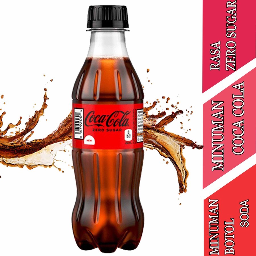 Jual Minuman Rasa Kola - Coca cola Zero Sugar - Minuman Bersoda Botol ...