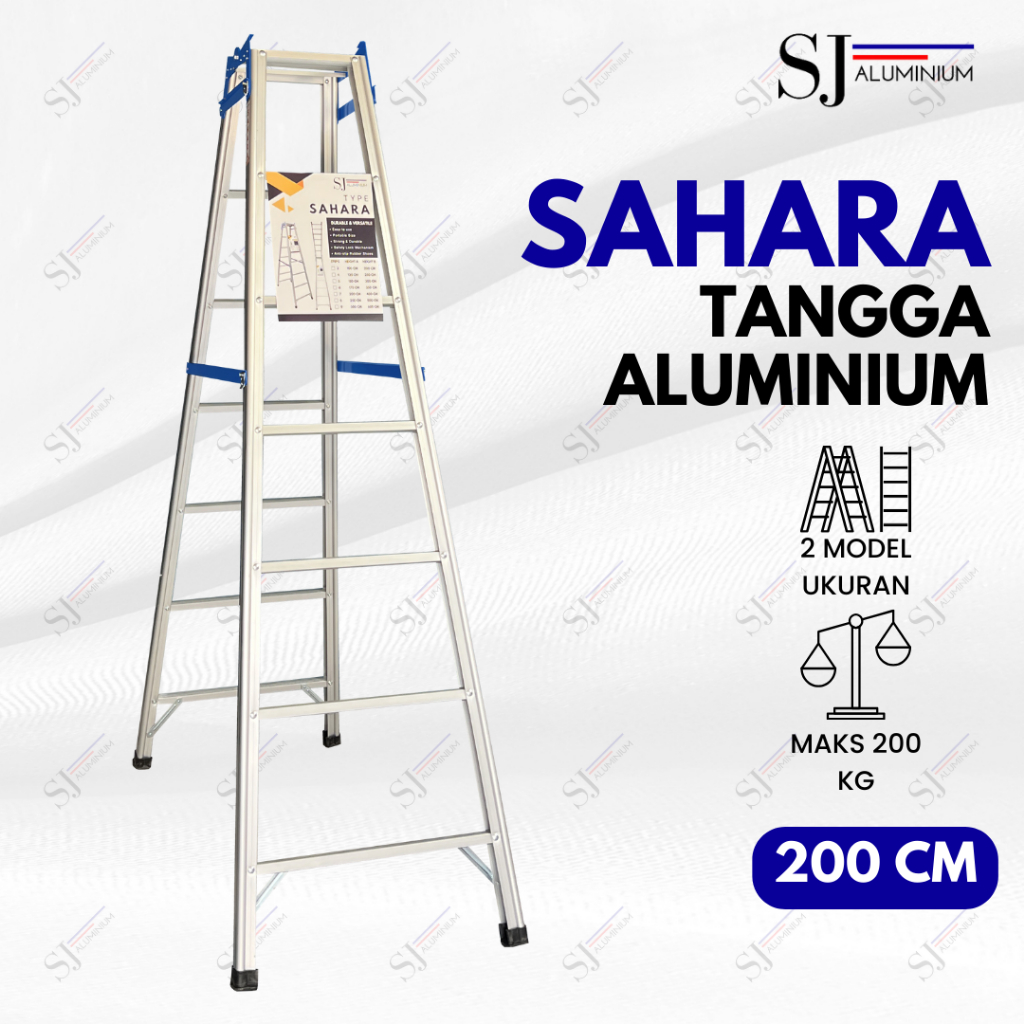 Jual SAHARA - Tangga Lipat Aluminium / Tangga Lipat Jumbo Sahara Biru 2 ...