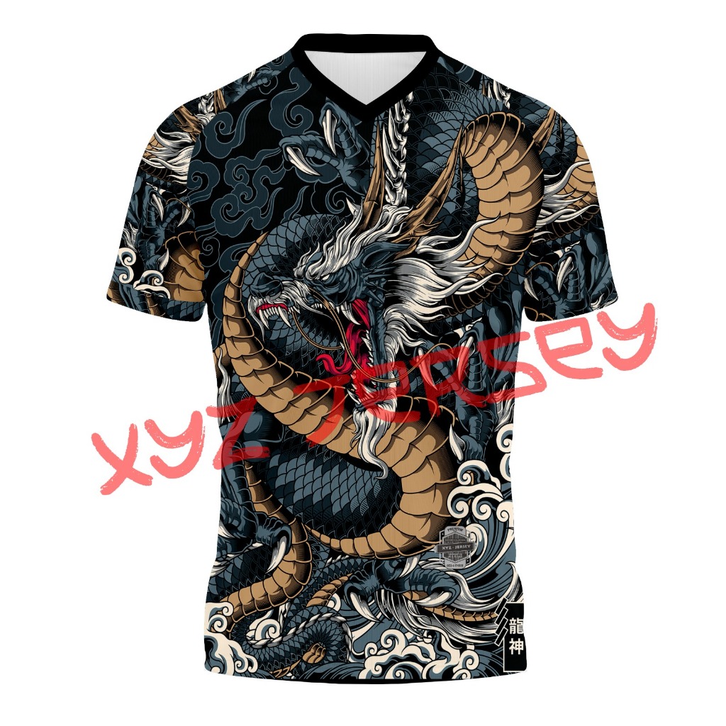 Jual Xyz Jersey I Baju Batik Naga I Kaos Shio Naga Tahun 2024 I Kaos ...