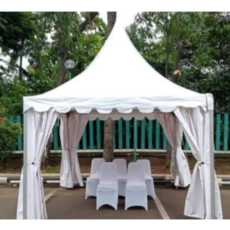 Jual Tenda sarnafil ukuran 3x3 rangka almunium bahan atap pvc | Shopee ...