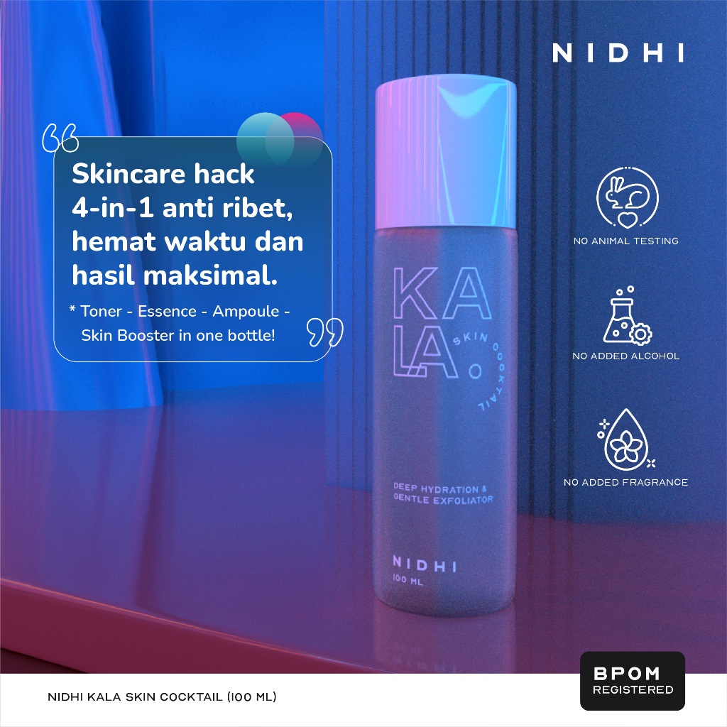 Jual NIDHI KALA SKIN COCKTAIL - DEEP HYDRATION & GENTLE EXFOLIATOR ...