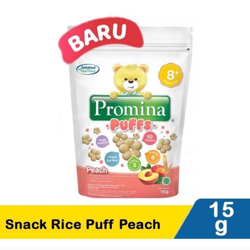 Jual promina snack rice puff peach 15 gram | Shopee Indonesia