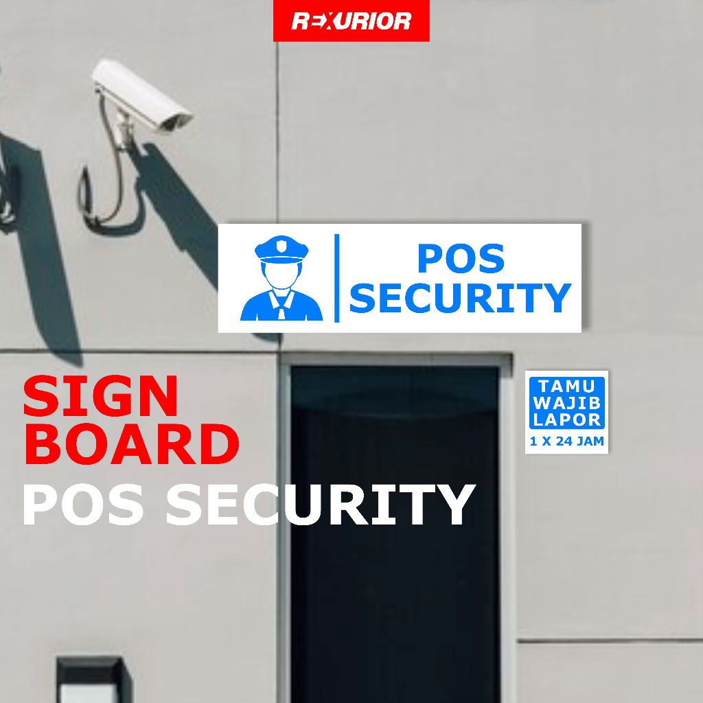 Jual Signboard papan pos satpam / pos security I Rexurior | Shopee ...