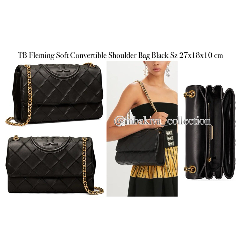 Jual Pelunasan TB Fleming Soft Convertible Shoulder Bag Black | Shopee ...