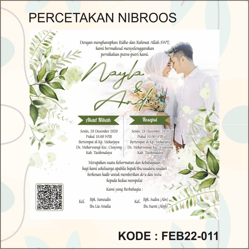 Jual UNDANGAN SOROGAN, UNDANGAN PUNJUNGAN, UNDANGAN BESEK, UNDANGAN ...