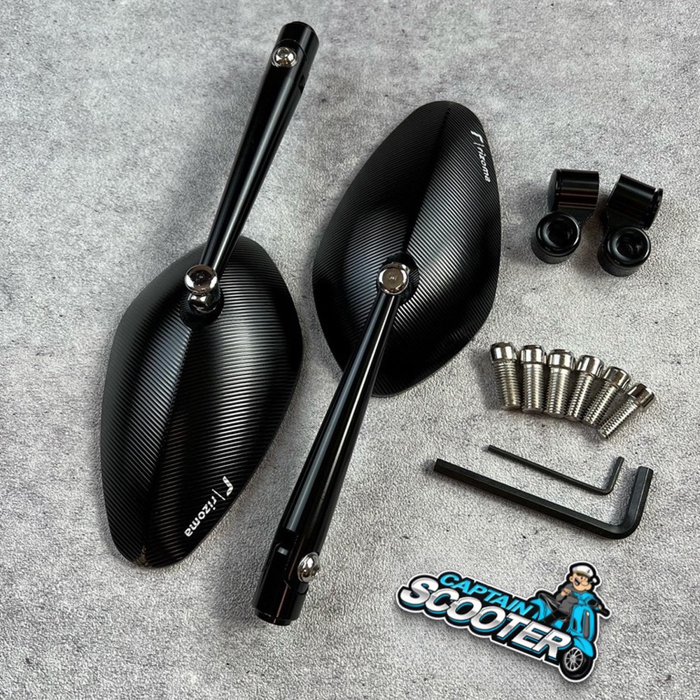 Jual Spion Rizoma Radial Black CnC Universal Vespa Sprint Primavera LX ...