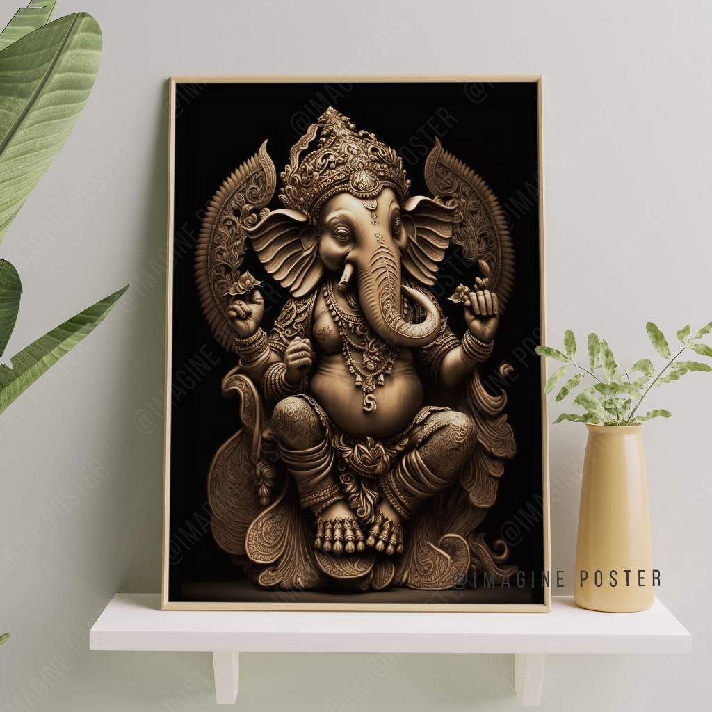 Jual Poster Gambar Dewa Hindu - Poster Dewa Ganesha A3 - V14 | Shopee ...