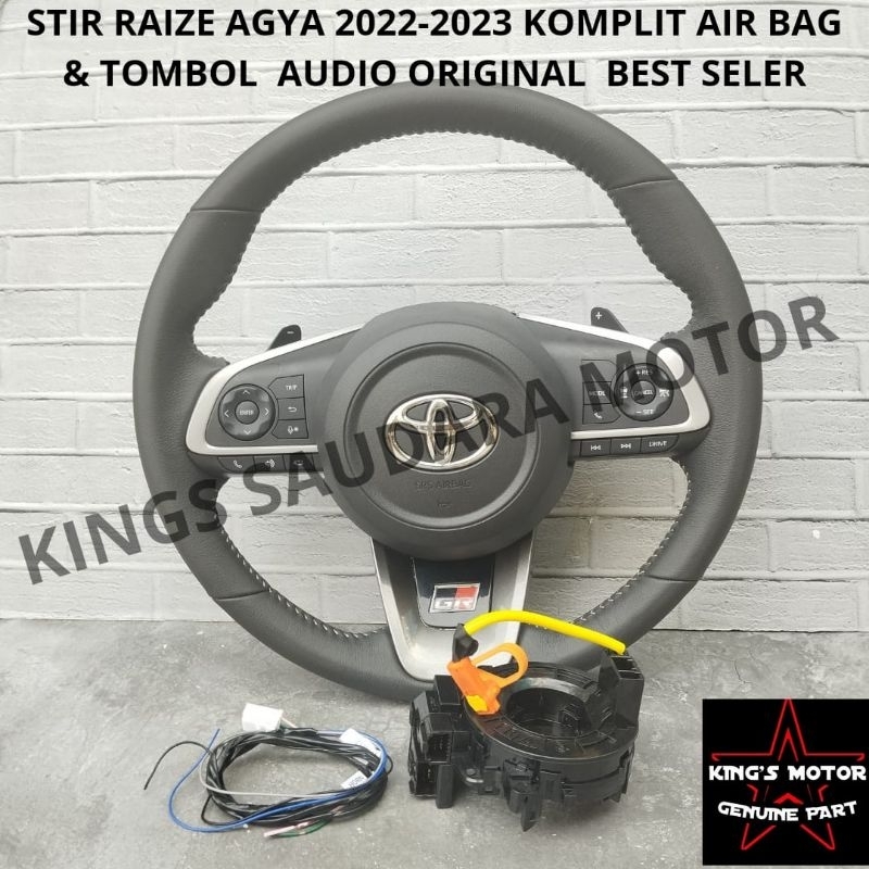 Jual Stir Raize Agya 2021-2023 Komplit Air Bag & Tombol Audio Original ...
