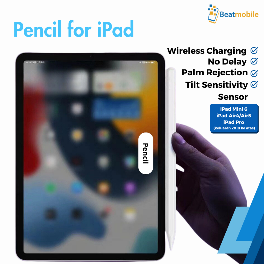 Jual LEVINO LE-111 Stylus Pen Gen2 Palm Rejection AP Pencil for iPad ...