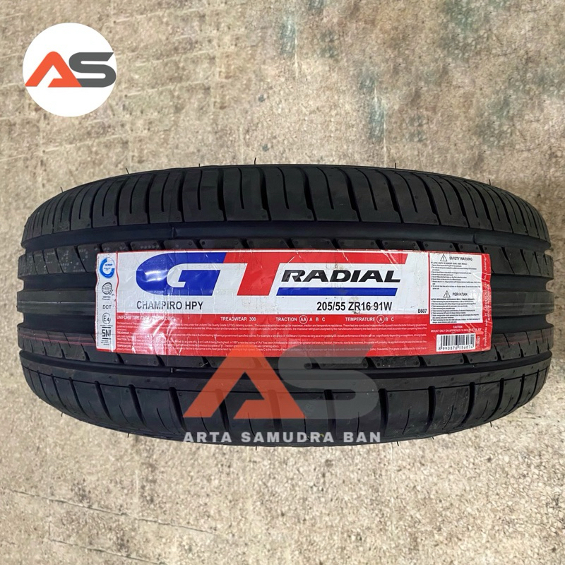 Jual Ban GT Radial Gajah Tunggal Champiro HPY 205 / 55 R 16 R16 | Shopee Indonesia