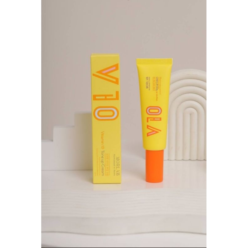 Jual MORLAB V10 Vitamin Tone Up Cream | Mencerahkan wajah | Vitamin 10 | Shopee Indonesia