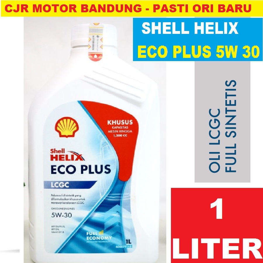 Jual SHELL ECO PLUS 5W 30 API SN oli mobil LCGC isi 1 Liter BRIO DATSUN ...