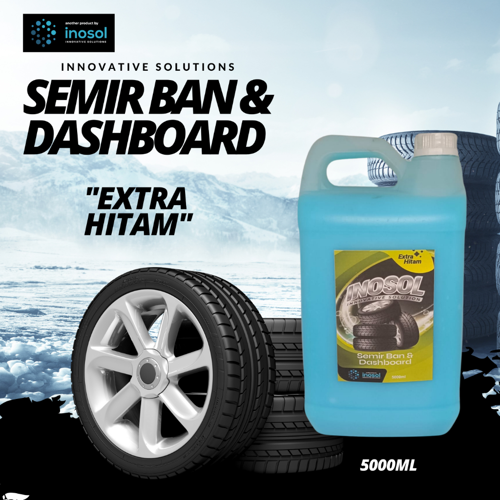 Jual INOSOL SEMIR BAN mobil / Motor premium 5 Liter free packing EKSTRA GLOSS | Shopee Indonesia