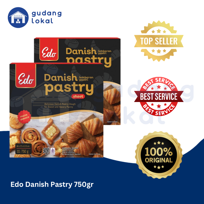 Jual Edo Danish Pastry Sheet 750gr (Frozen) | Shopee Indonesia