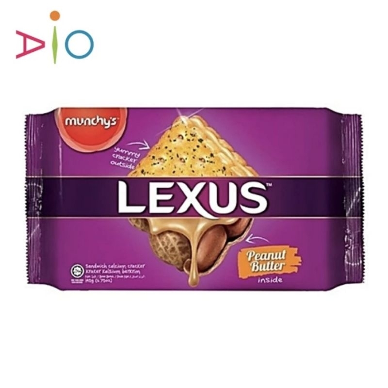 Jual Munchy's LEXUS Cookies 189g | Biskuit Sandwich Calcium Crackers ...