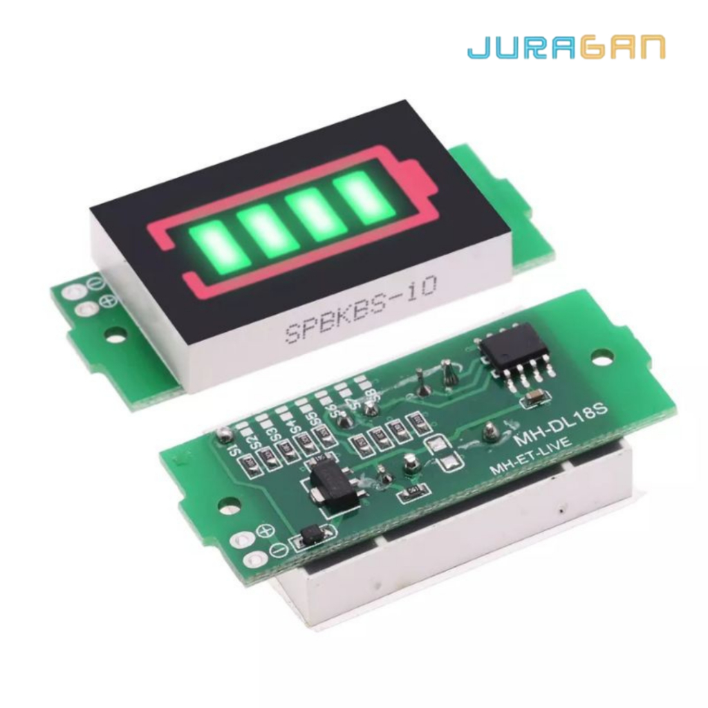 Jual INDIKATOR KAPASITAS BATERAI 3.7 V LITHIUM 1S-8S LED DISPLAY ...