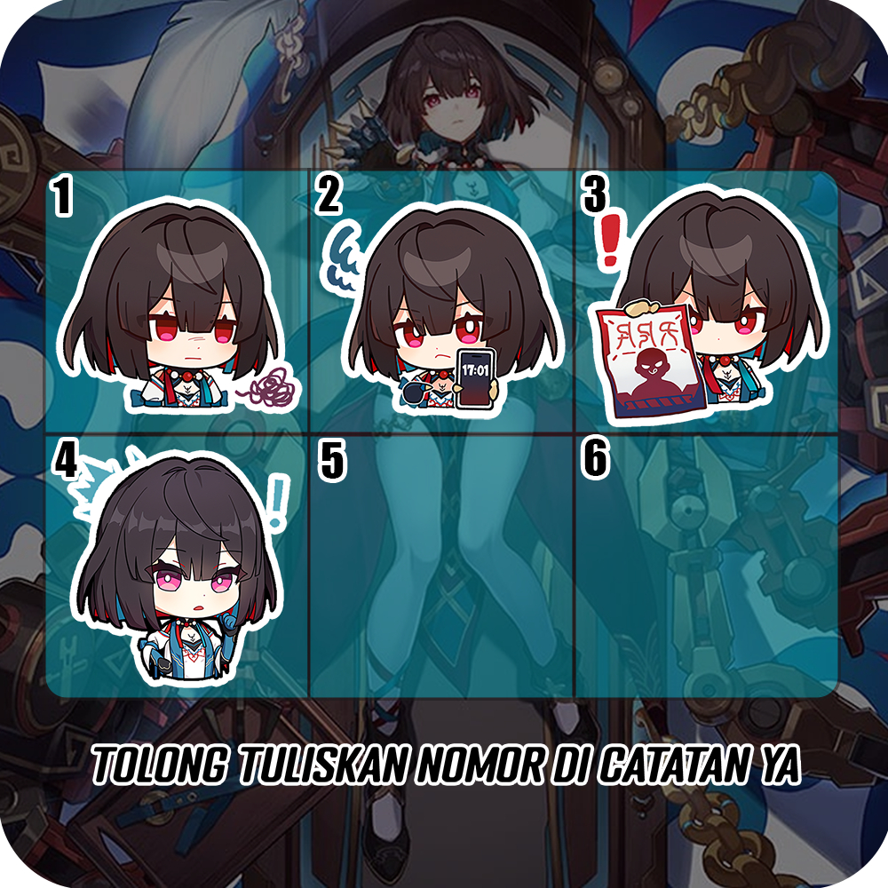Jual Stiker Glossy Xueyi Honkai Star Rail, Sticker Anime Game | Shopee ...