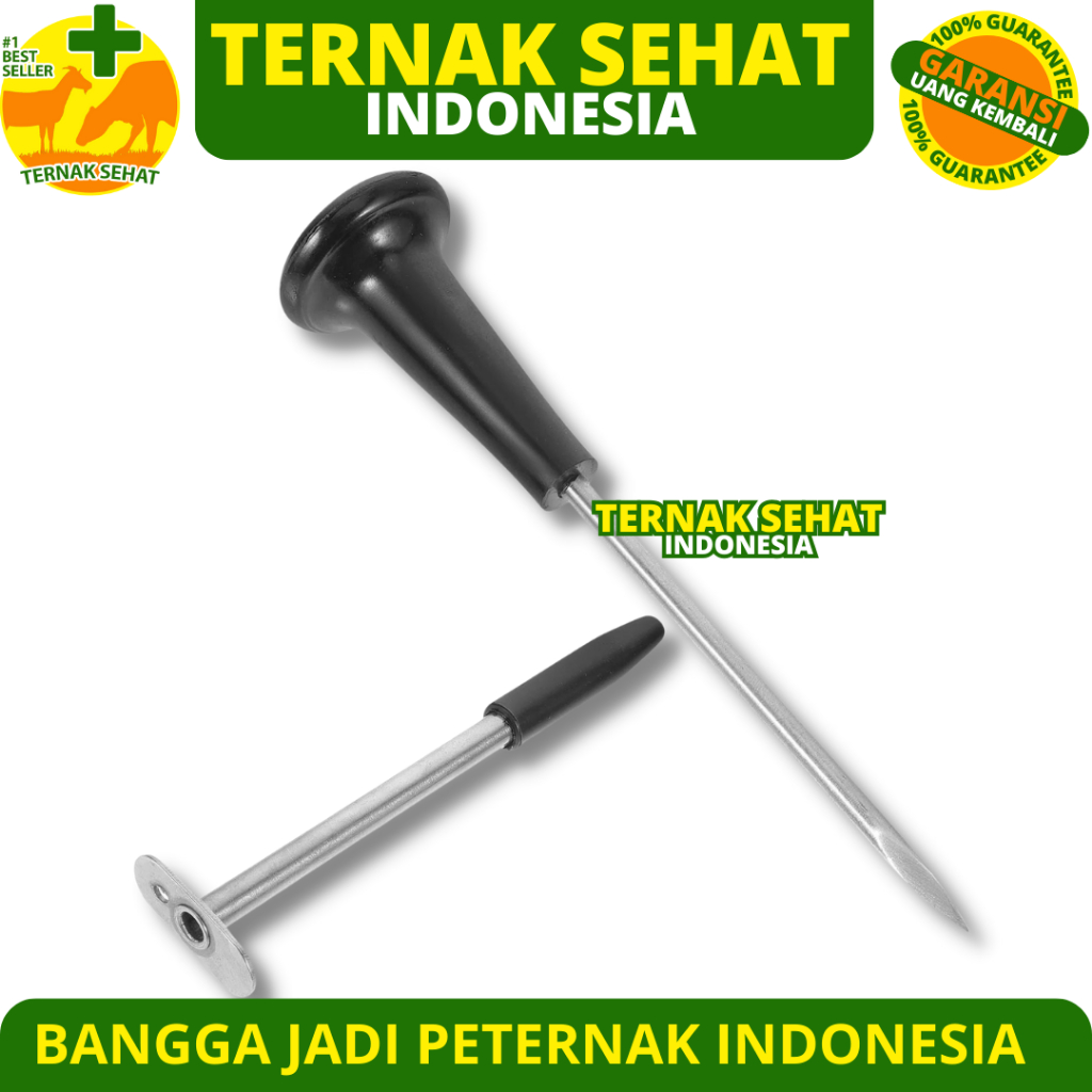 Jual TROCAR SAPI BESAR HITAM 1 Pcs - Alat Penghilang Kembung Pada Sapi ...