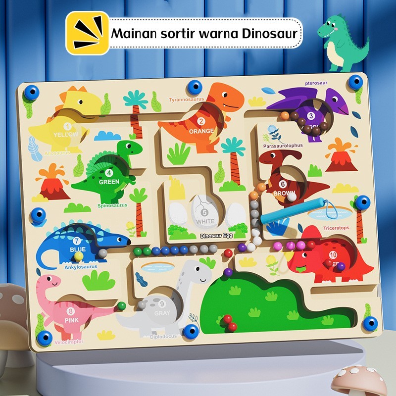 Jual Mainan Edukasi Papan Magnetik Berhitung Magnetic mazes game Mainan ...