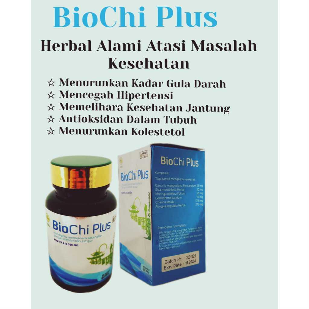 Jual Bio Chi , Agneta Biochi Suplemen kesehatan Tubuh, Bpom isi 50 ...