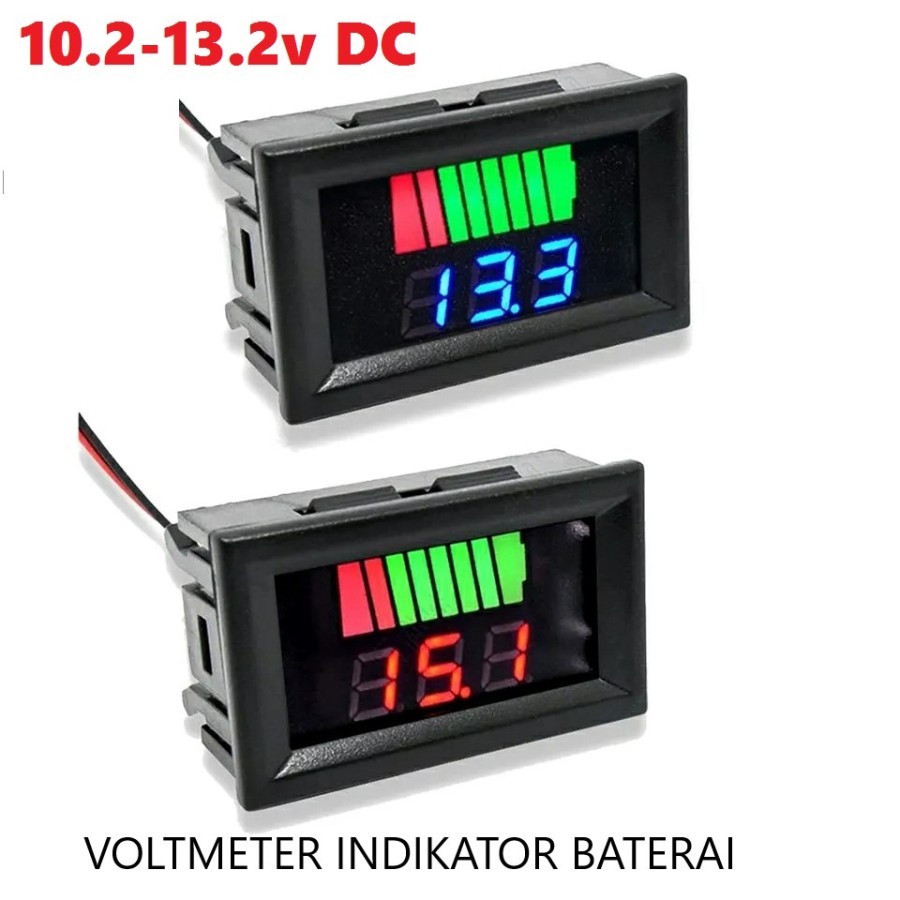 Jual Voltmeter Indikator Baterai Aki 12V | Shopee Indonesia