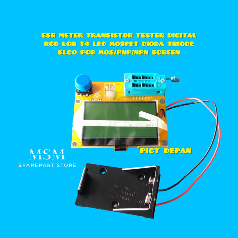 Jual ESR METER TRANSISTOR TESTER DIGITAL RCD LCR T4 LED MOSFET DIODA ...