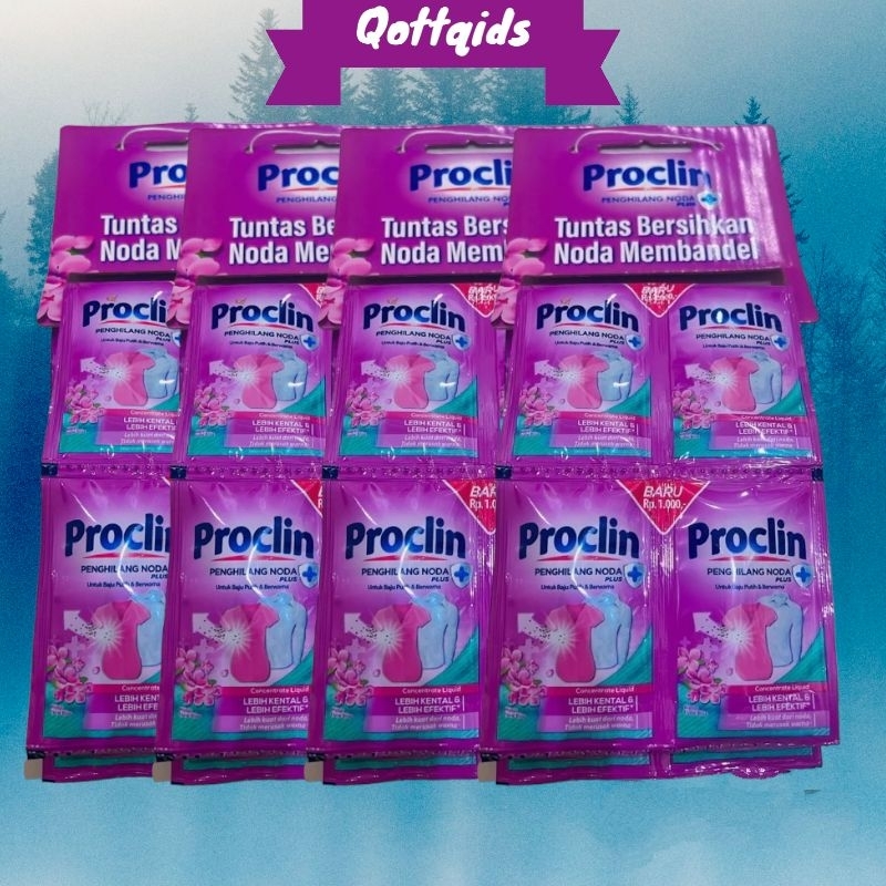 Jual PROCLIN PENGHILANG NODA SACHET KEMASAN PAKET EKONOMIS isi 48 PCS ...