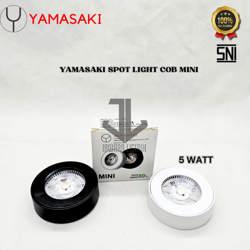 Jual YAMASAKI MINI LED SPOTLIGHT COB MODEL MAGNET 5 WATT KAP HITAM PUTIH | Shopee Indonesia