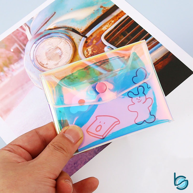 Jual Dompet PVC Transparant Hologram Aesthetic/Tas Dompet Kecil Mini ...