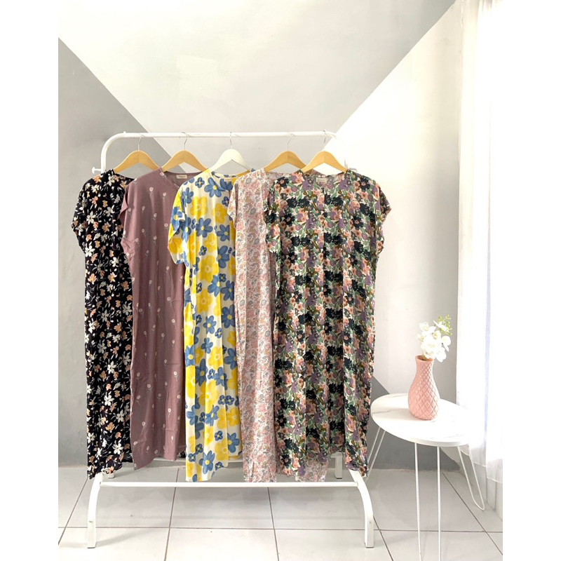 Jual Homedress sleepwear busui Daster Busui Friendly Panjang Kekinian ...
