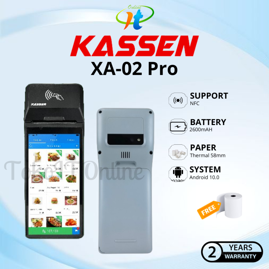 Jual Mesin Kasir Android Portable Kassen XA 02 PRO All in One XA-02 ...