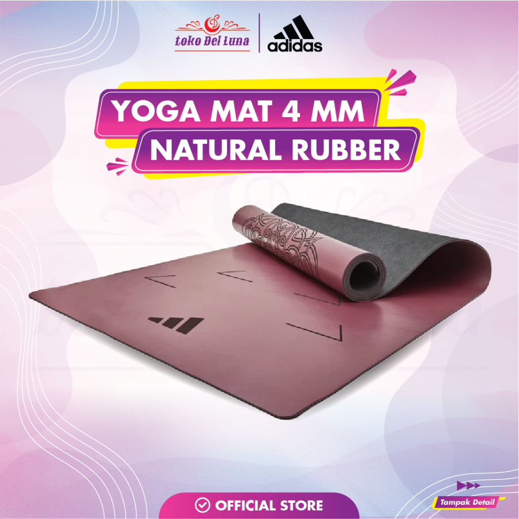Jual ADIDAS YOGA MAT 4mm Natural Rubber | Matras Yoga ADYG-10820VC ...