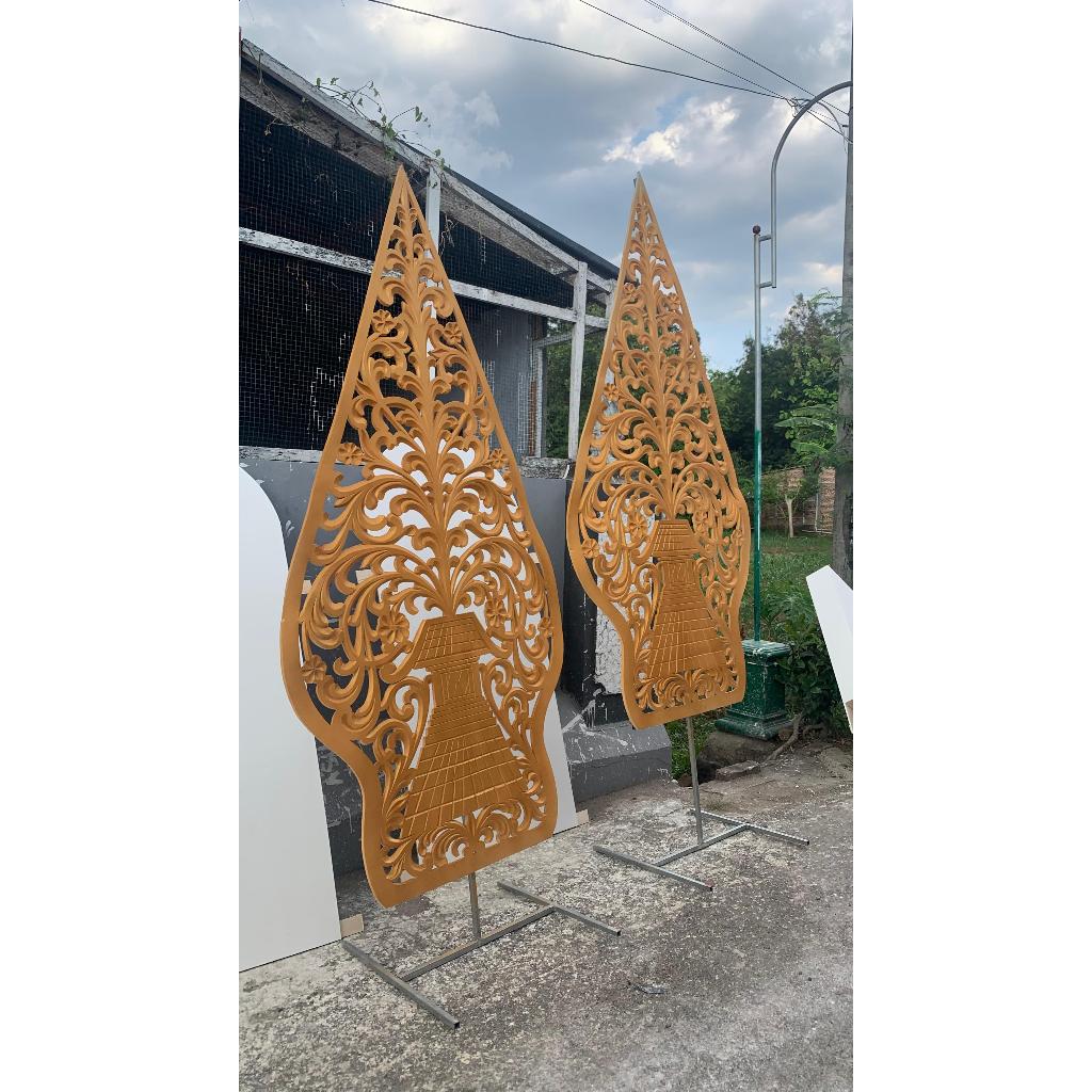 Jual backdrop gunungan wayang gold | Shopee Indonesia