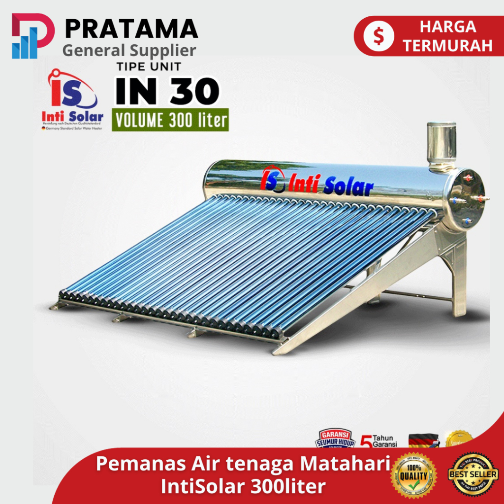 Jual Pemanas Air tenaga Matahari IntiSolar 300liter INTI SOLAR WATER ...