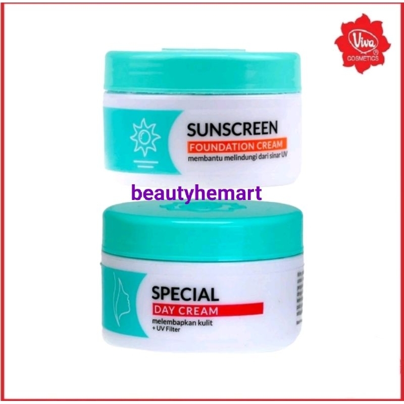 Jual VIVA Special Day Cream & Sunscreen Foundation Cream | Shopee Indonesia
