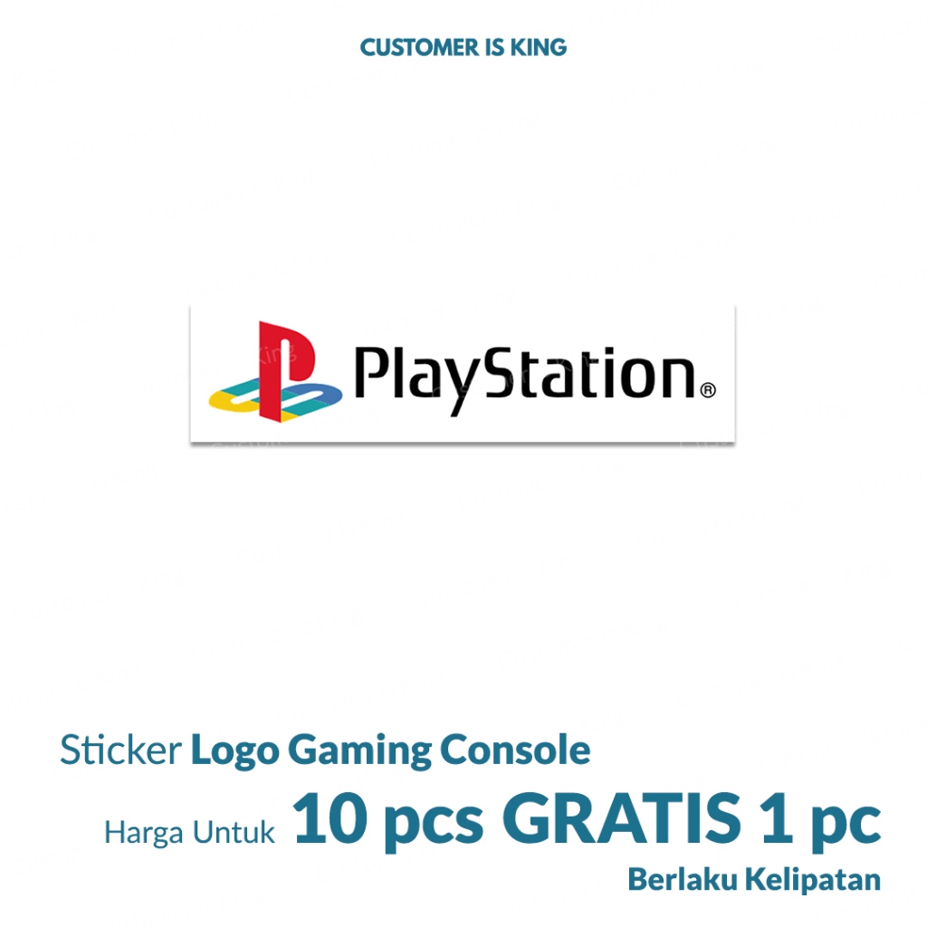 Jual Stiker Sticker PLAYSTATION PS 1 PS One Classic Logo | (BELI 10 ...