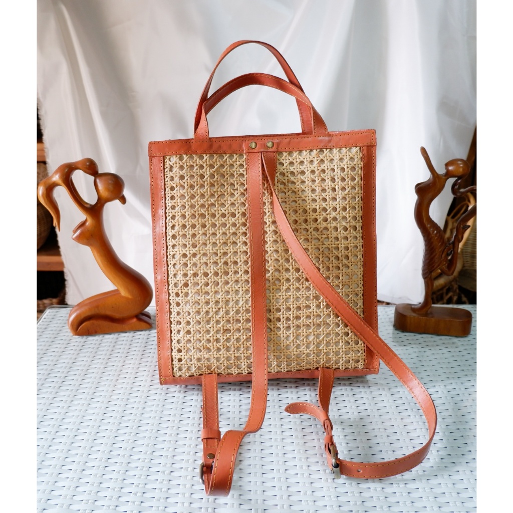 Jual MAGARY BAGS / Aila Rattan Ransel / Rattan Bag / Tas Rotan / Tas ...